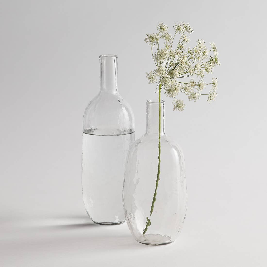Handblown glass bottles (set of 2) – Eight Maple